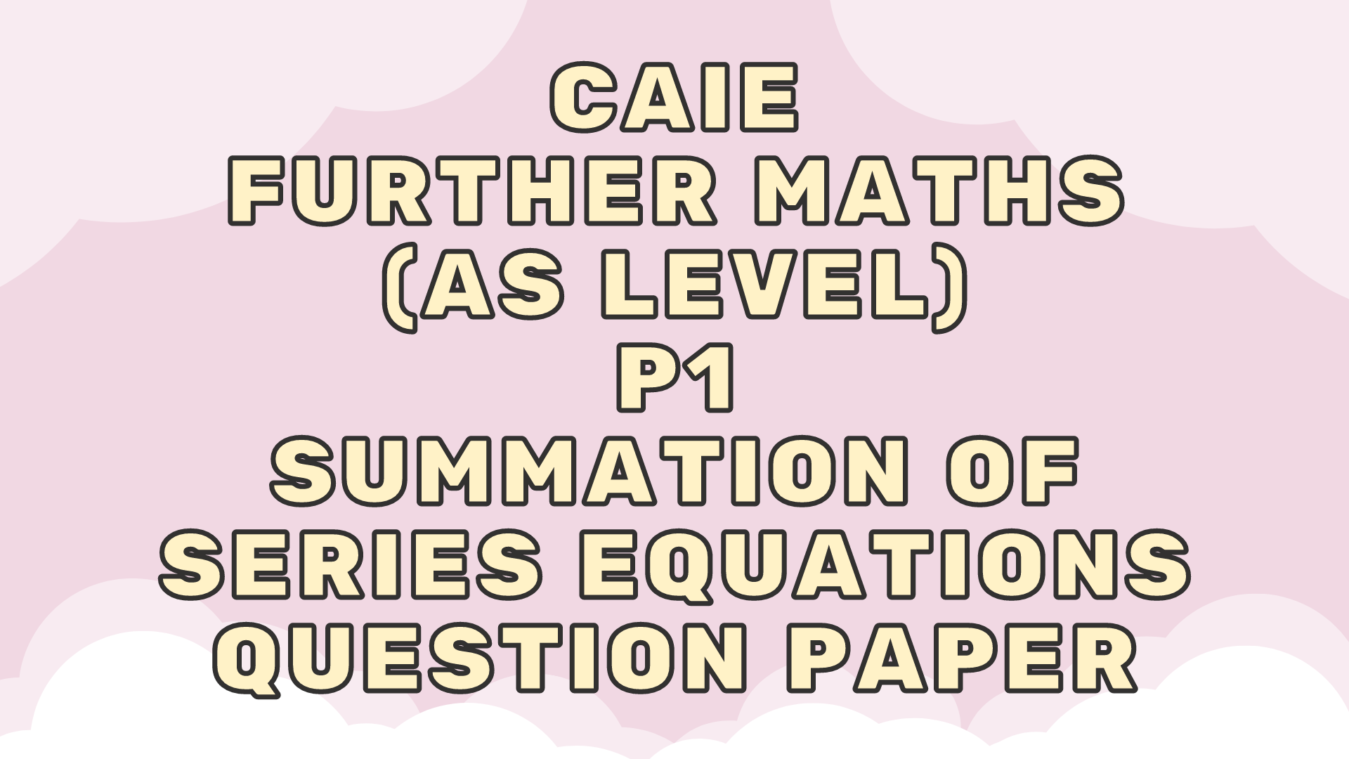 CAIE Further Math (AS) Paper 1 May/June 2020 - MS - KK LEE MATHEMATICS