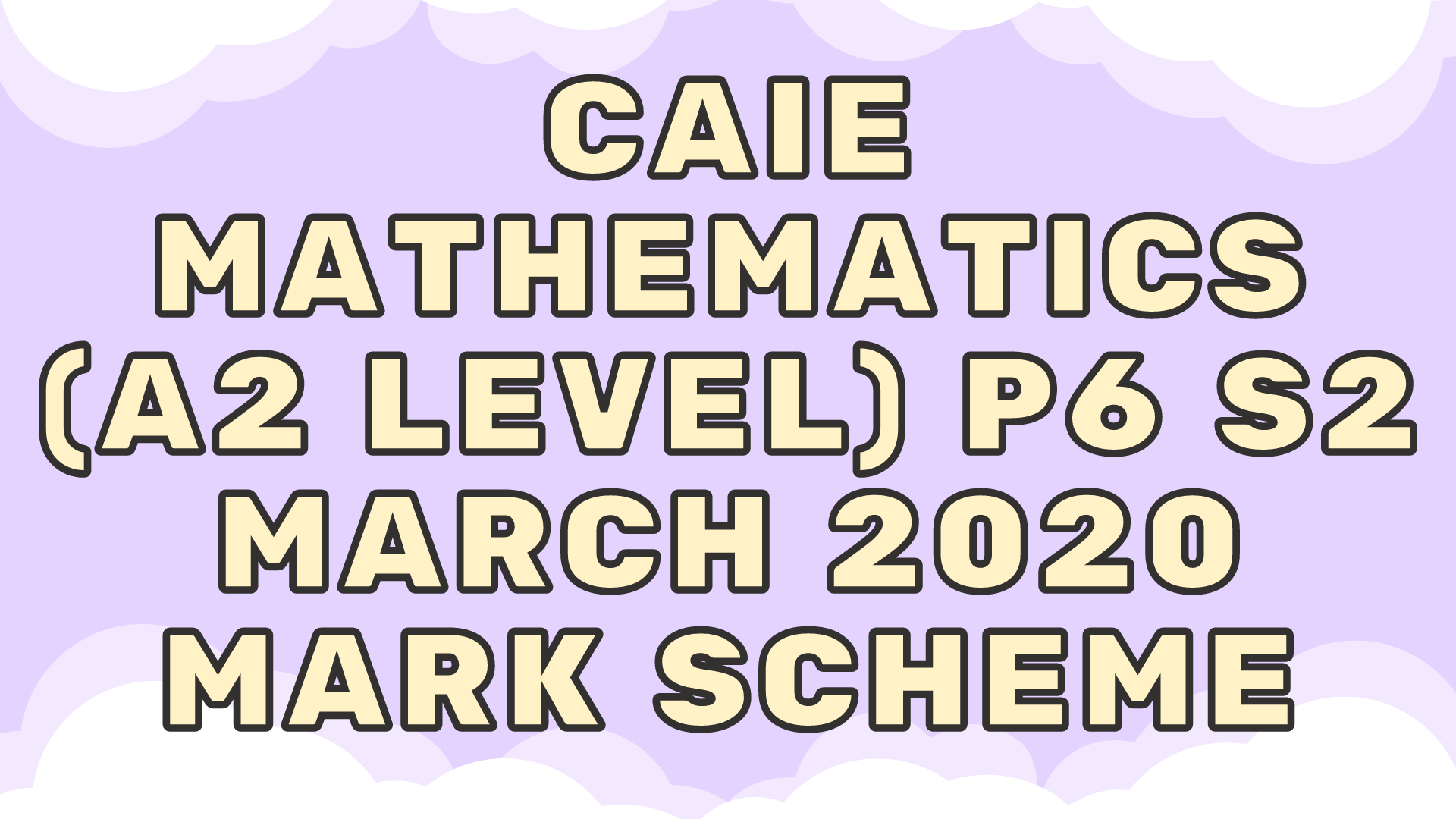CAIE Mathematics (AS) P1 - Oct/Nov 2020 - MS - KK LEE MATHEMATICS