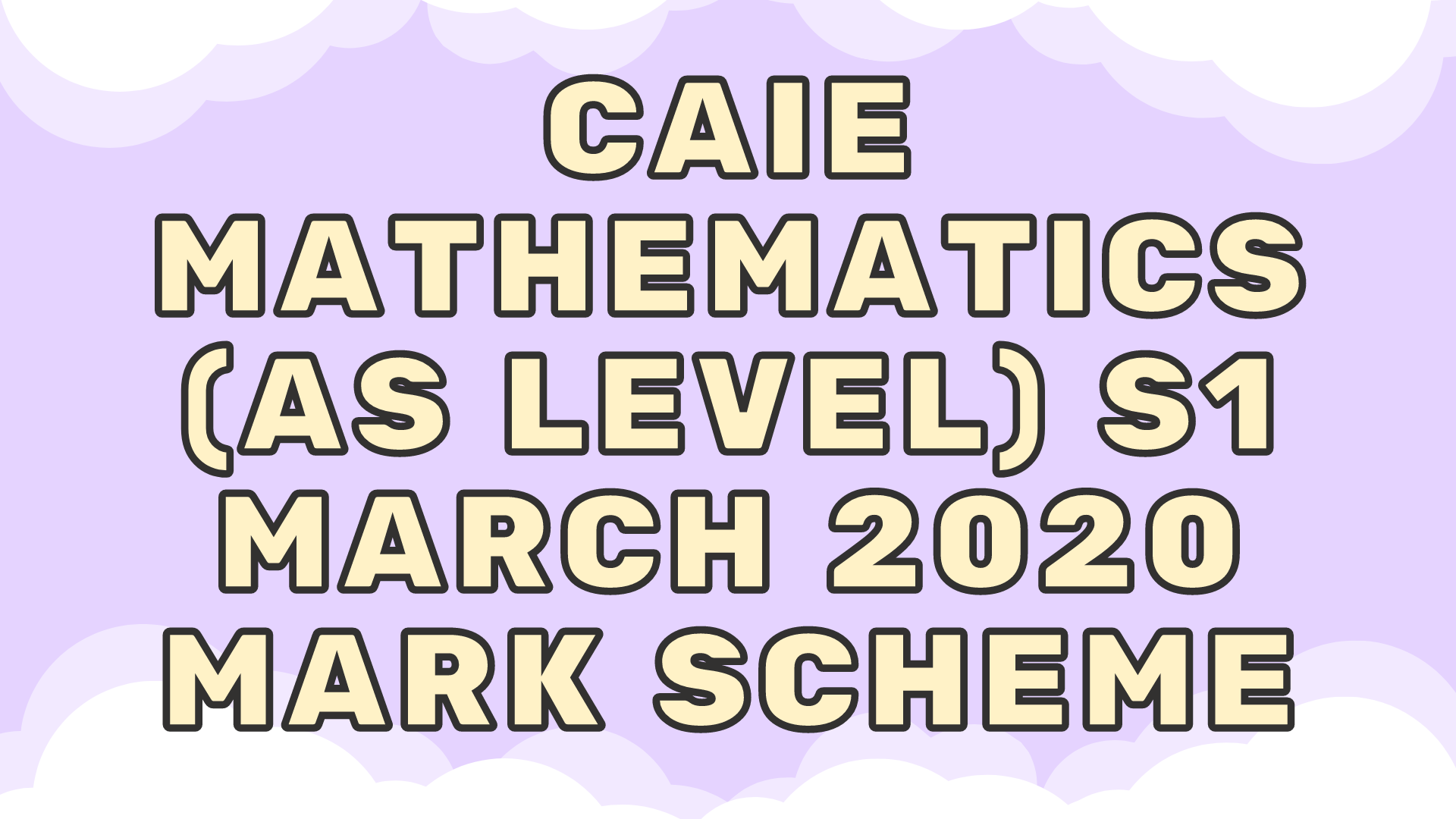 CAIE Mathematics (AS) P1 - Oct/Nov 2020 - MS - KK LEE MATHEMATICS