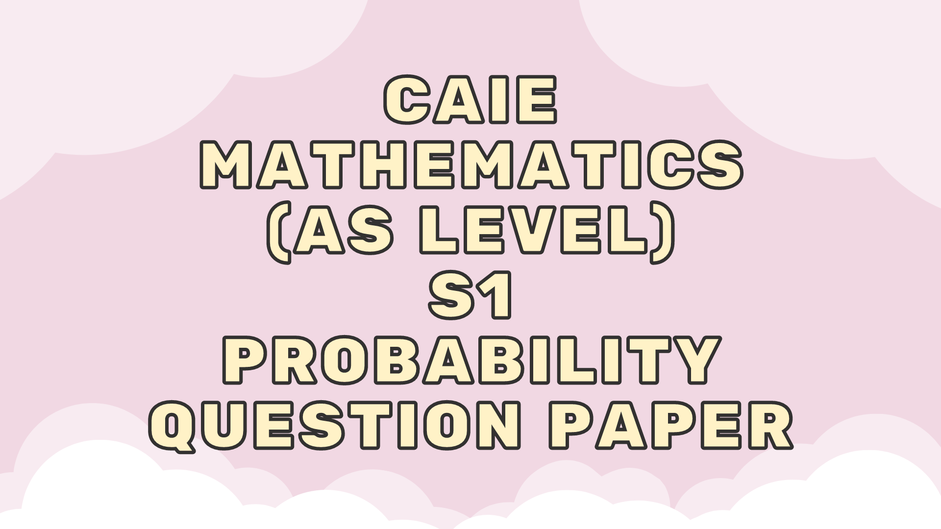 CAIE Mathematics (AS) P4 - M1 - May/June 2020 - MS - KK LEE MATHEMATICS