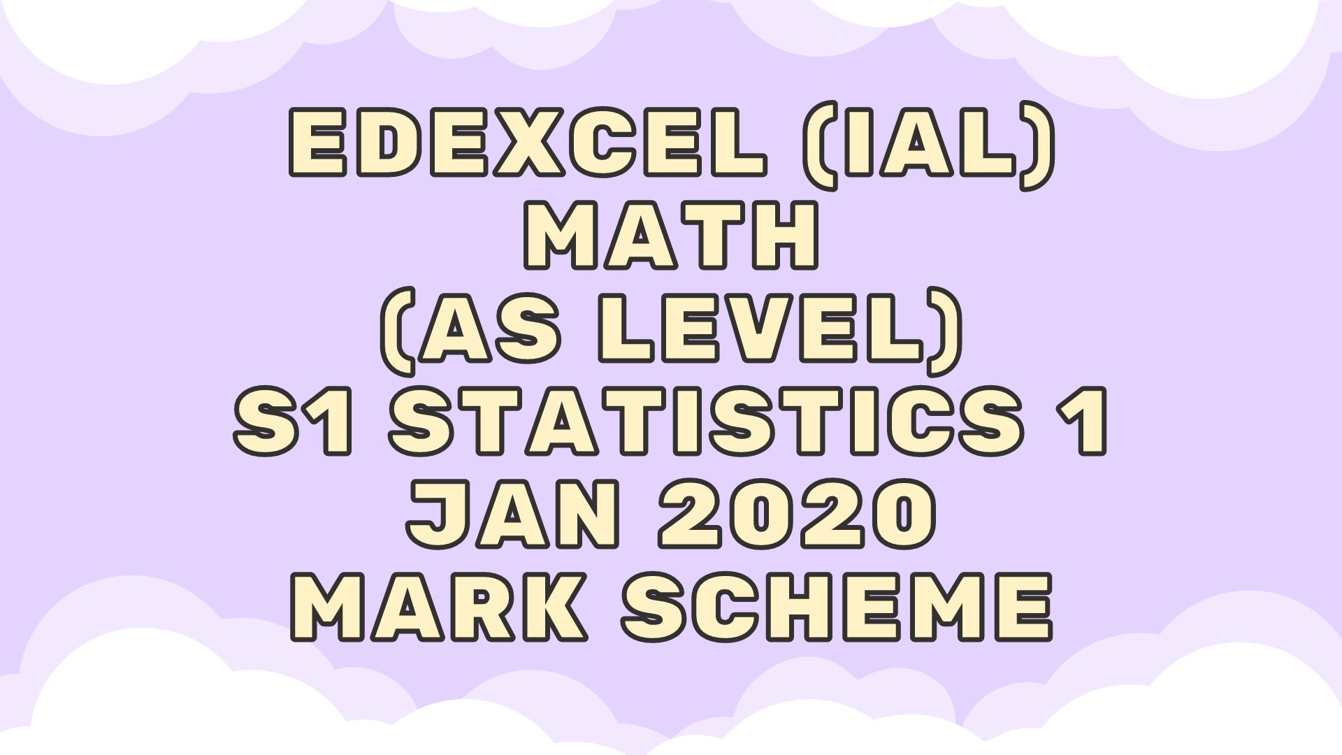 Edexcel (IAL) Mathematics (AS LEVEL) S1 Archives - Page 2 of 3 - KK LEE MATHEMATICS