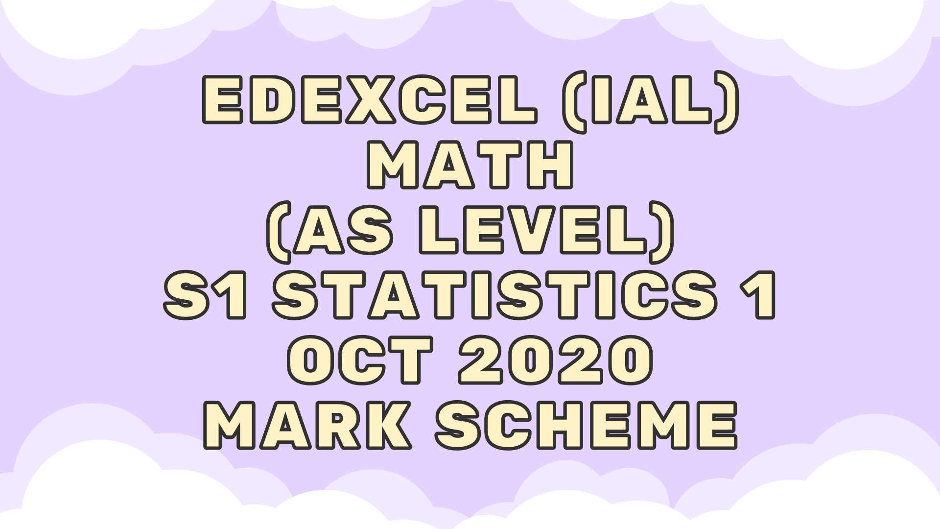 Edexcel (IAL) Mathematics (AS LEVEL) S1 Archives - Page 2 of 3 - KK LEE ...